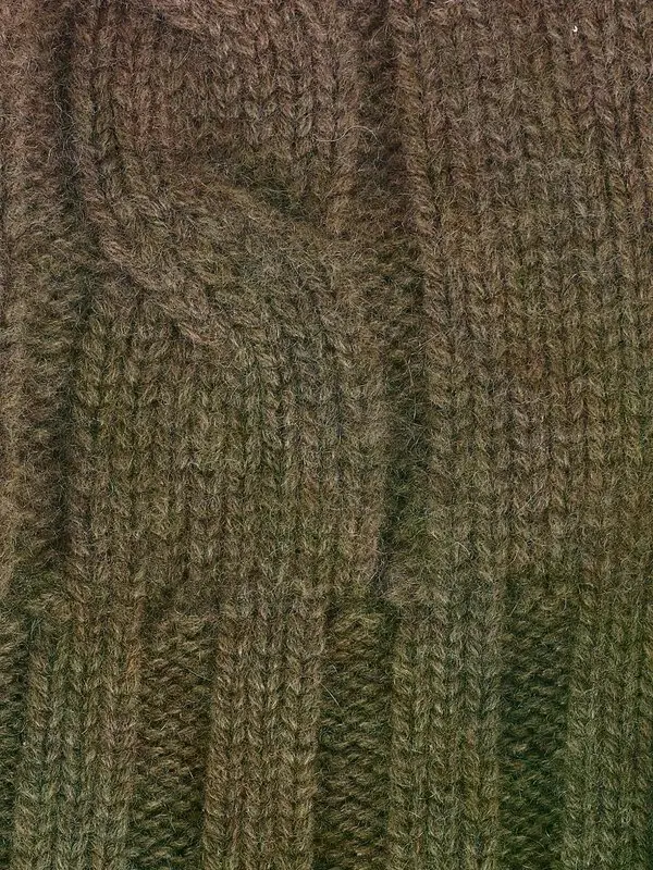 BALLANTYNE Cable-knit Ribbed Beanie Hat