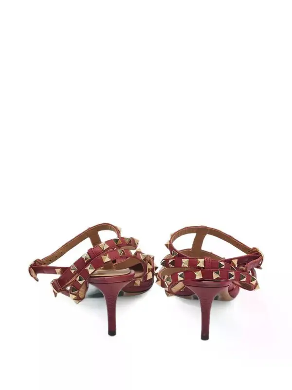 Valentino Garavani Rockstud Pointed-toe Pumps - Red