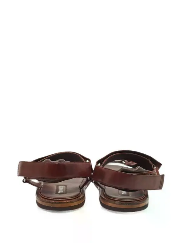Miu Miu Leather Ankle Strap Sandals