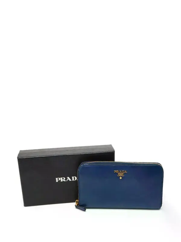 Prada Saffiano Zip-around Wallet