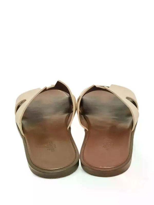 Hermès Izmir H-cut Slide Sandals - Neutrals