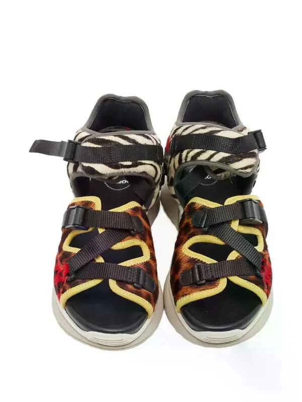 Chloé Sonnie Animal-print Calf Hair Sandals