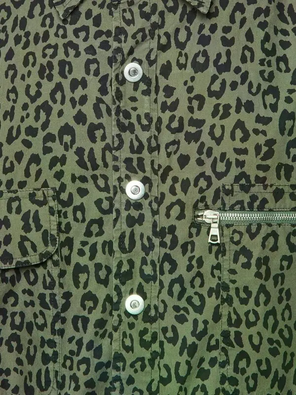 Palm Angels Leopard-print Logo Shirt