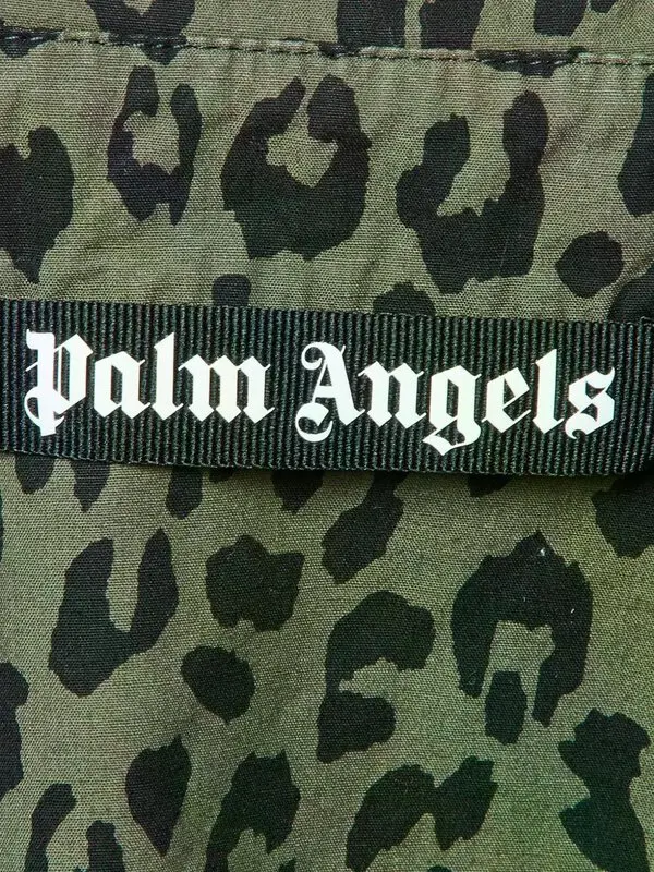 Palm Angels Leopard-print Logo Shirt