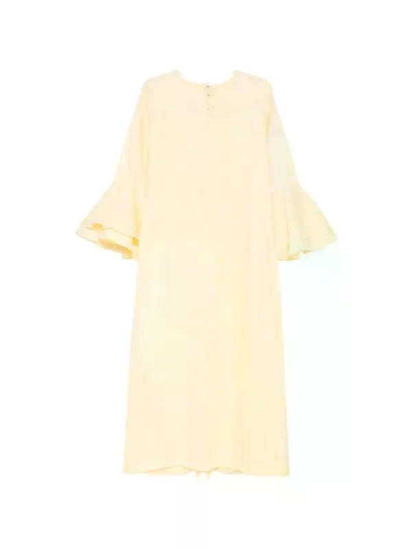 BAMBAH Linen Ruffled Dress
