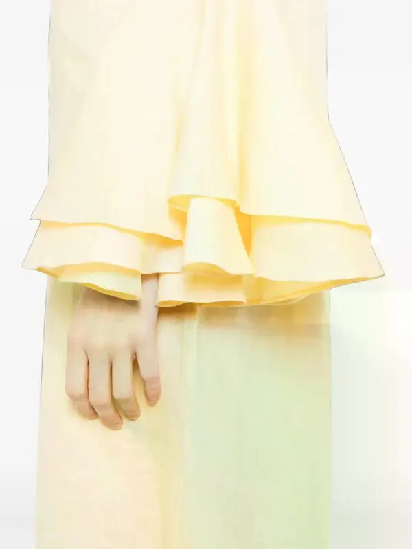BAMBAH Linen Ruffled Dress