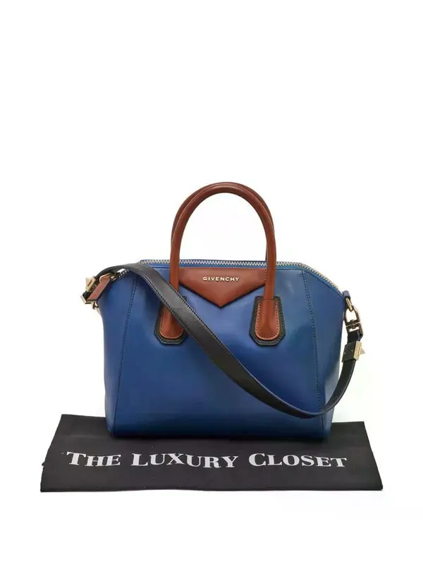 Givenchy Antigona Leather Satchel Bag - Blue