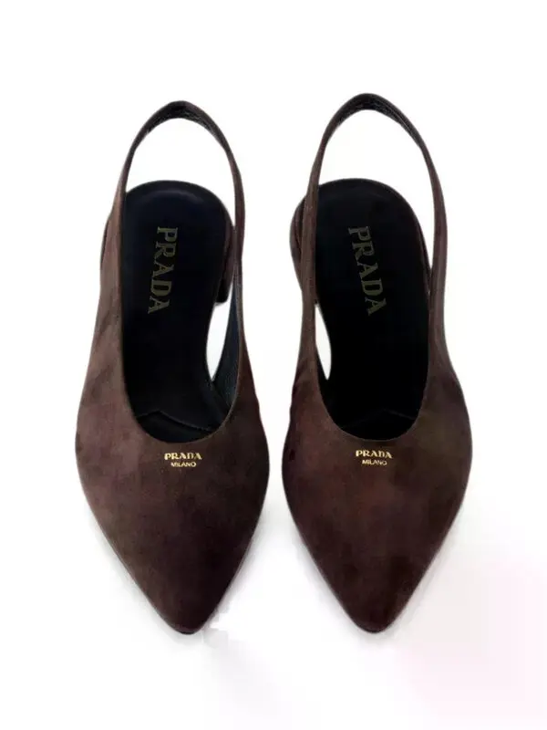 Prada Suede Slingback Ballerinas