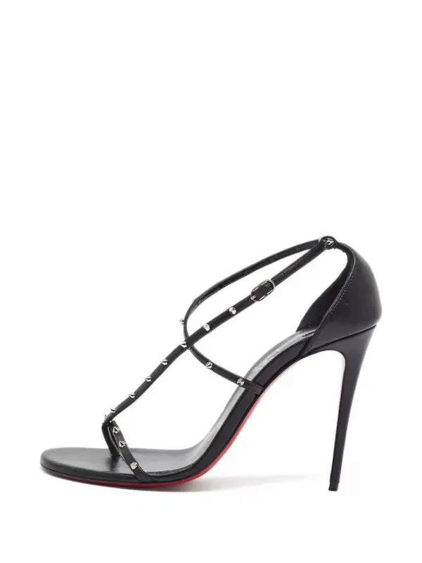 CHRISTIAN LOUBOUTIN Riojana Spikes Strappy Heeled Sandals - Black