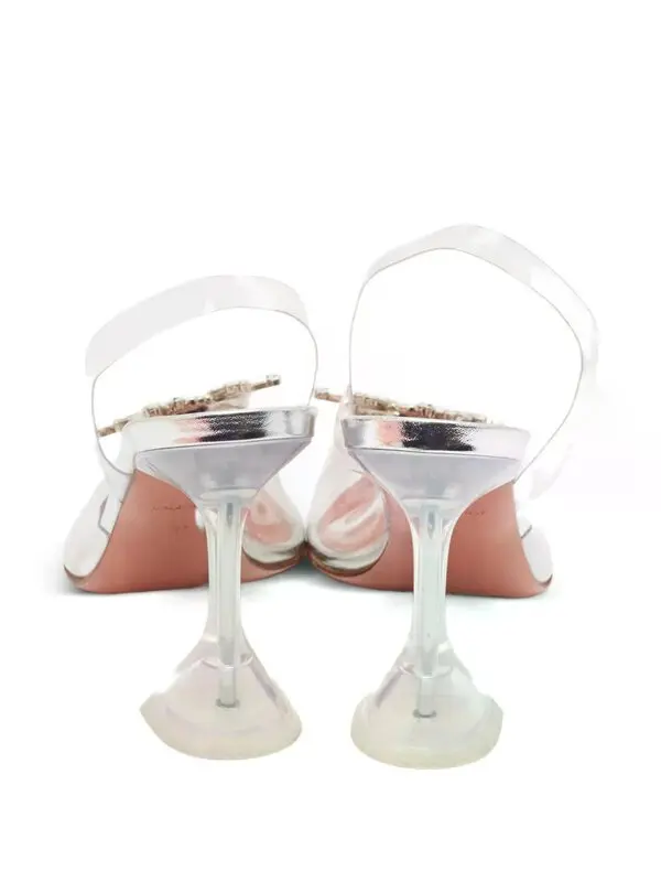 Amina Muaddi Begum Crystal-embellished Slingback Pumps