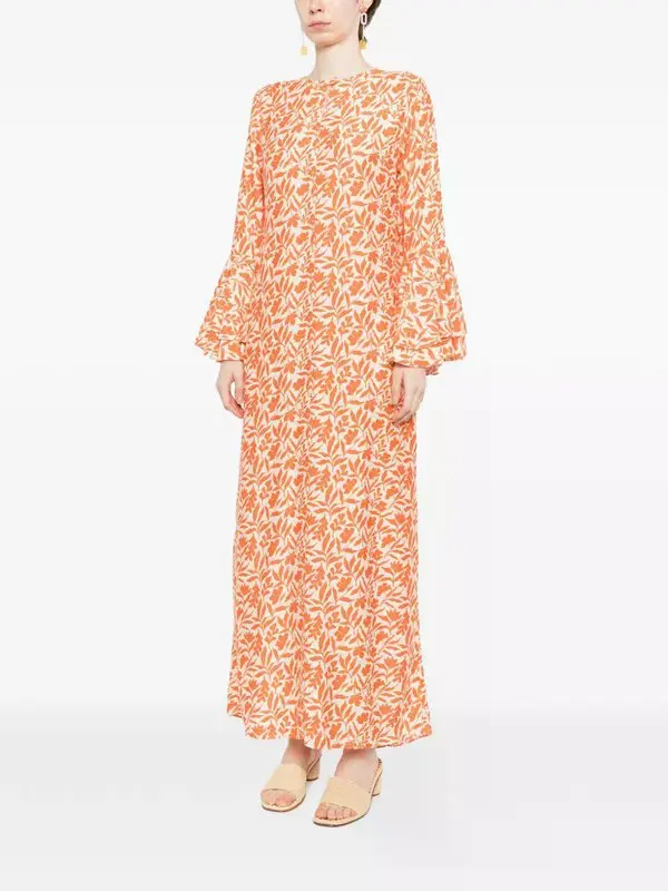 BAMBAH Floral Print Ruffled Dress