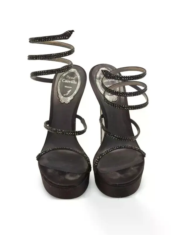 Rene Caovilla Cleo Crystal-embellished Sandals