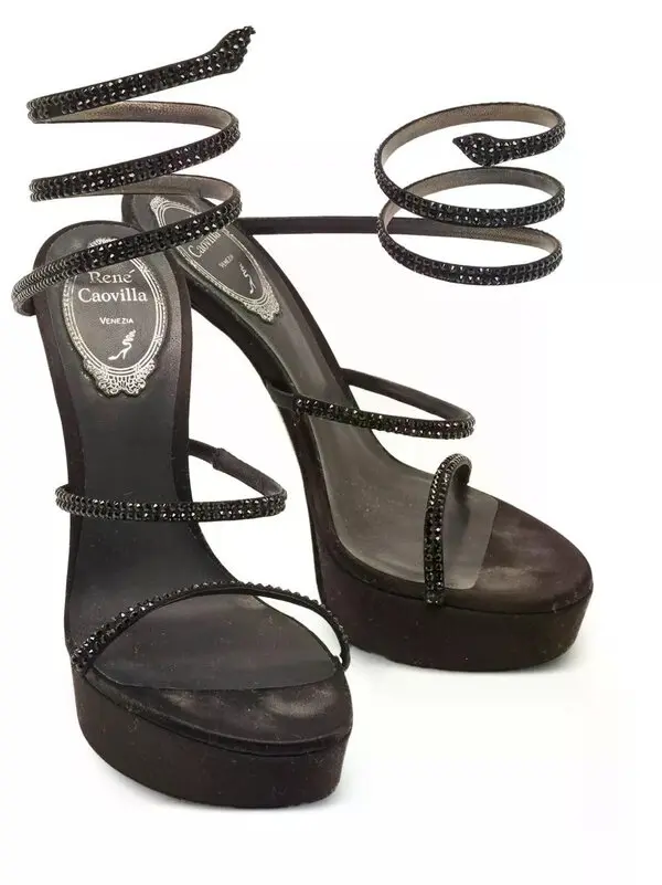 Rene Caovilla Cleo Crystal-embellished Sandals