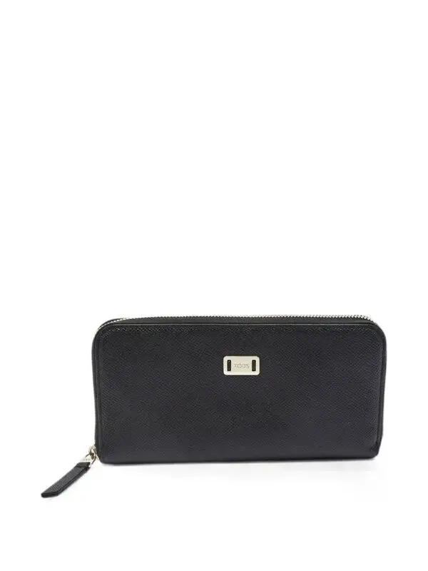 TOD'S Zip-around Logo-plaque Wallet