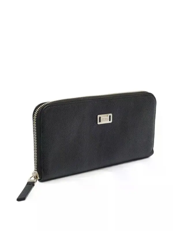 TOD'S Zip-around Logo-plaque Wallet