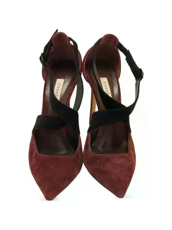 Casadei Pointed-toe Suede Heeled Pumps