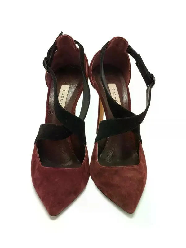 Casadei Pointed-toe Suede Heeled Pumps