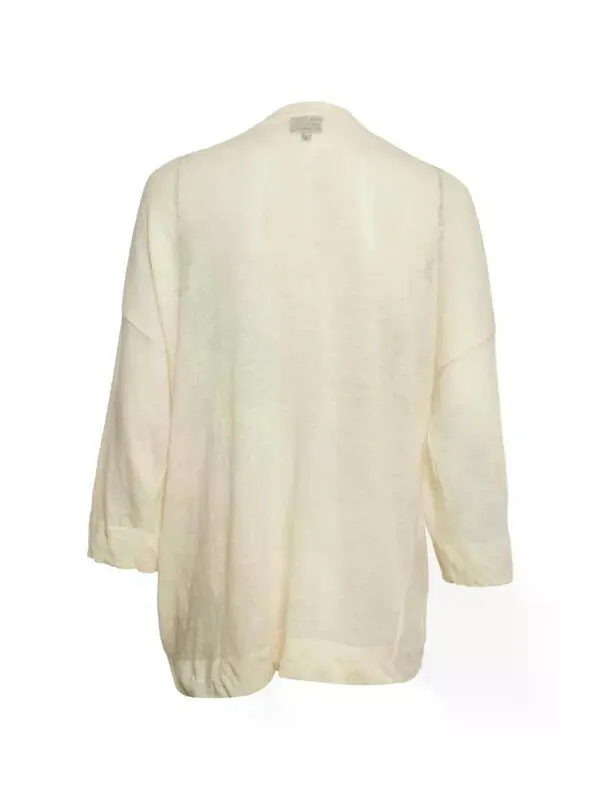 Just Cavalli Cream Floral Print V-neck Sweater