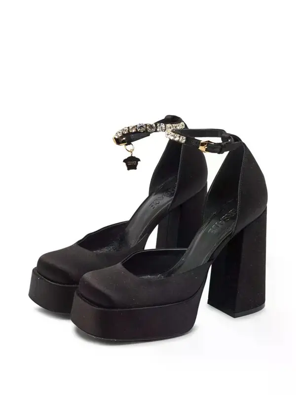 Versace Medusa Pendant Platform Pumps - Black