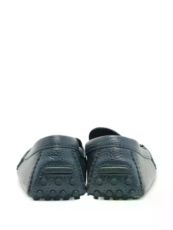 LOUIS VUITTON Hockenheim Leather Loafers - Blue