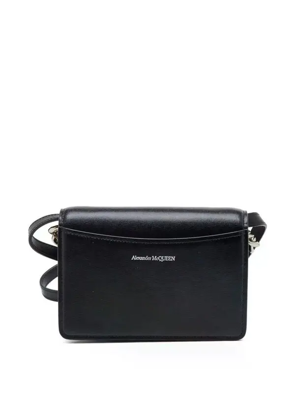 Alexander McQueen Four Ring Leather Shoulder Bag