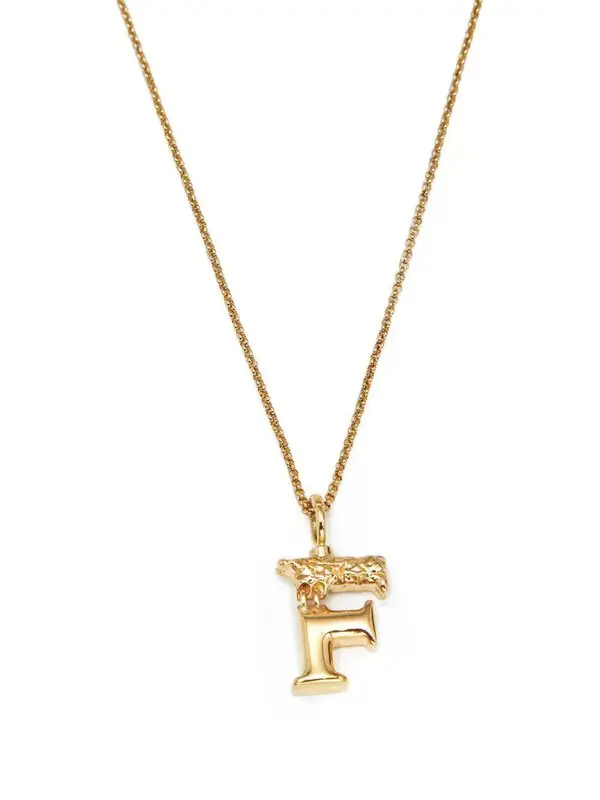 Chloé Tone Letter F Pendant Necklace