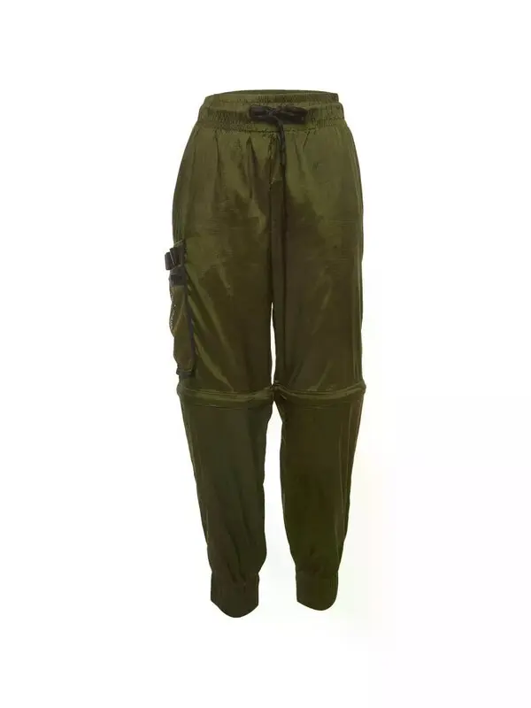 Fendi Drawstring Fastening Trousers With Grid-pattern Texture