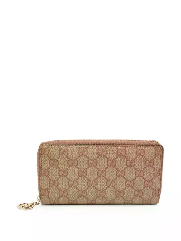Gucci Gg Supreme Zip-around Wallet