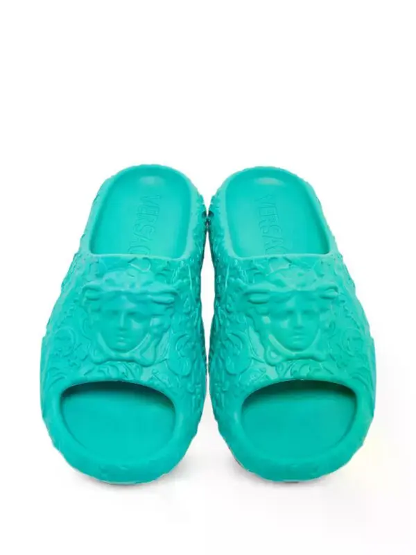 Versace Medusa Embossed Rubber Slides