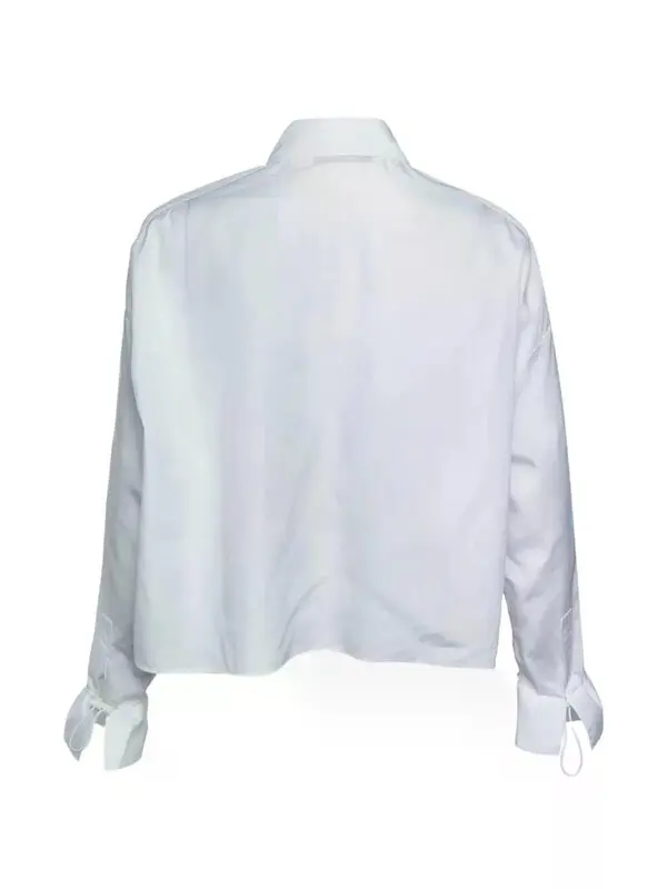 Fendi Cropped Shirt With Drawstring Cuffs