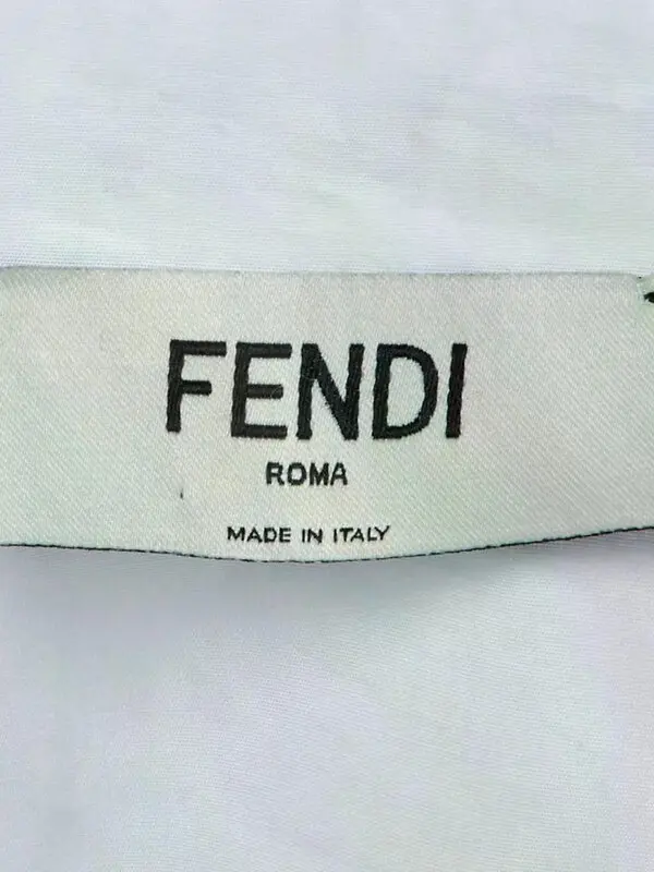 Fendi Cropped Shirt With Drawstring Cuffs
