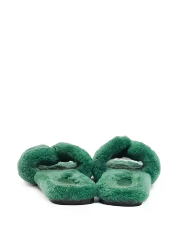 Hermès Oran Shearling Slides