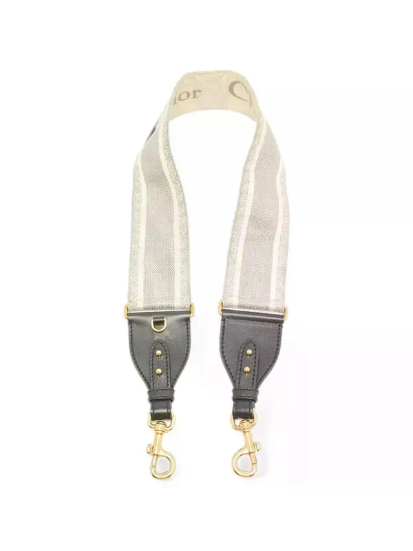 Dior Embroidered Shoulder Strap - Grey