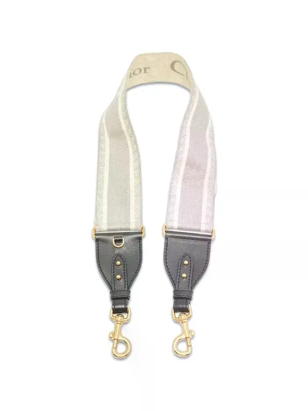 Dior Embroidered Shoulder Strap - Grey