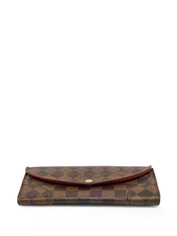 LOUIS VUITTON 2016 Caissa Damier Ebene Wallet - Brown