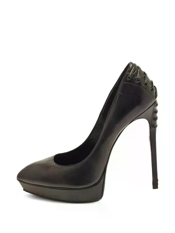 Saint Laurent Janis Lace-up Pumps