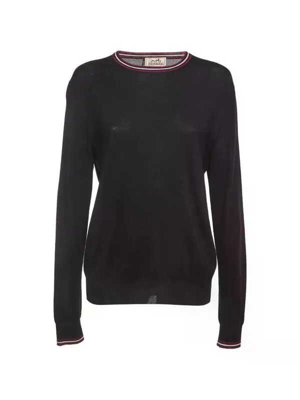 Hermès Contrast-trim Knit Sweater