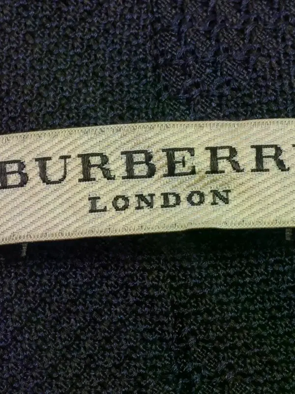 Burberry Silk Jacquard Weave Check Pattern Neck Tie
