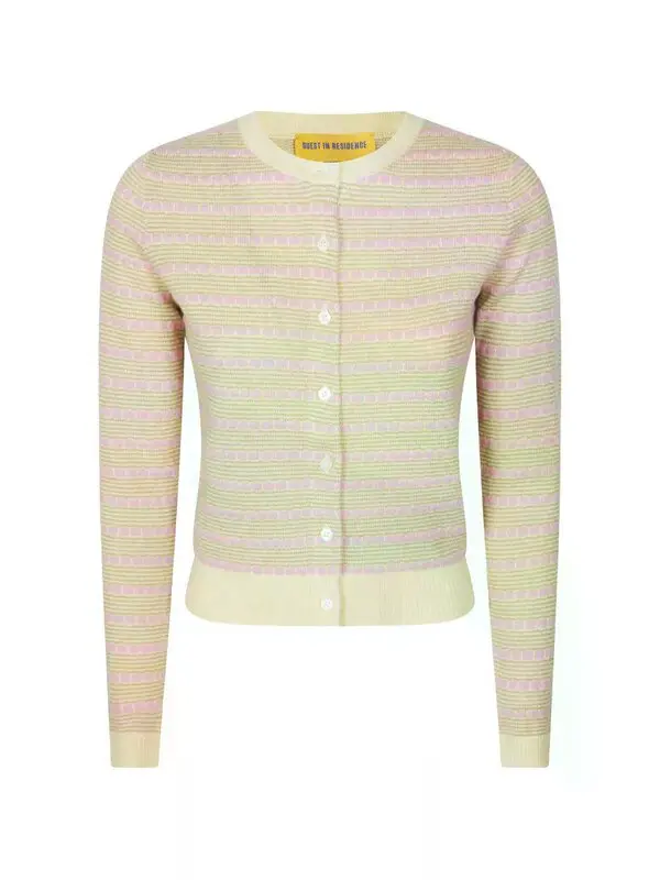Guest In Residence Pebble Stripe Jane Cardigan - Neutrals