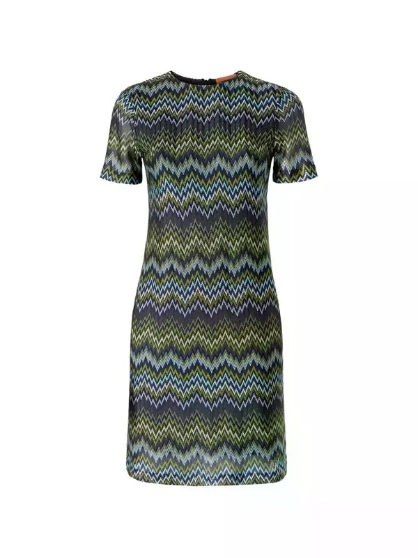 Missoni Short-sleeve Viscose Mini Dress