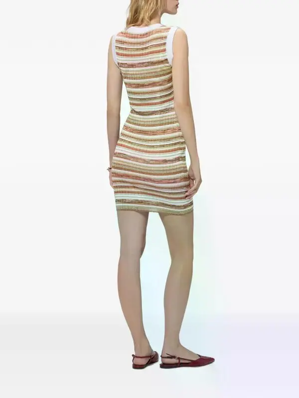 Missoni Striped Lamé-knit Dress - Neutrals