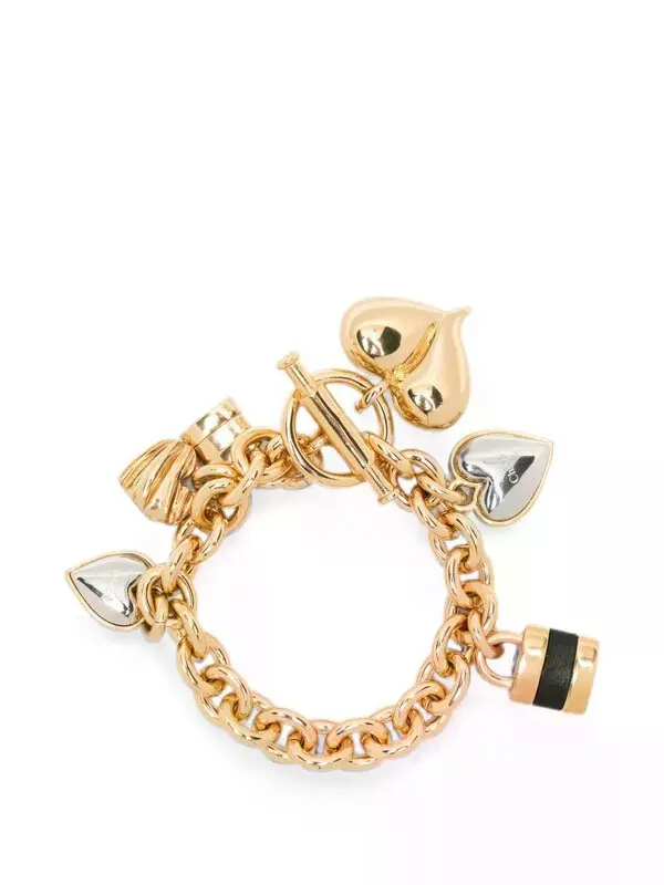 Chloé Tone Heart Charm Chain Bracelet