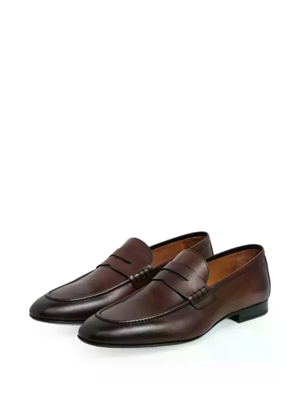 HACKETT LONDON Regal Saddle Leather Loafers