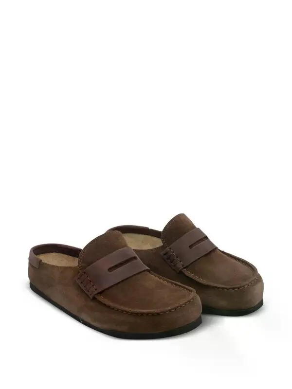 BIRKENSTOCK Naples Wrapped Mixed Leather Loafers