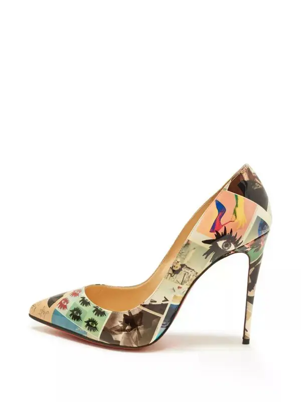 CHRISTIAN LOUBOUTIN Graphic Print Stiletto Pumps