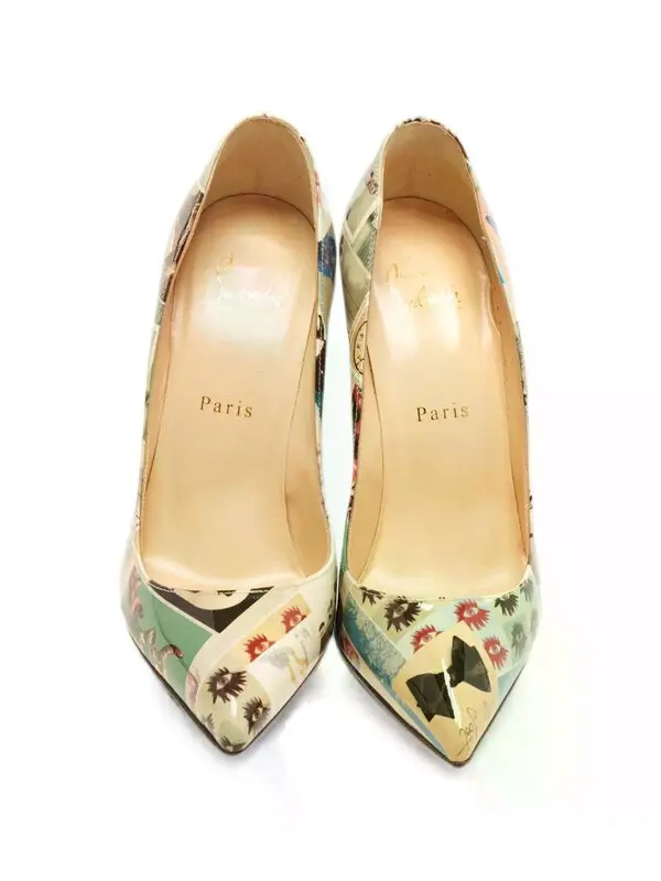 CHRISTIAN LOUBOUTIN Graphic Print Stiletto Pumps