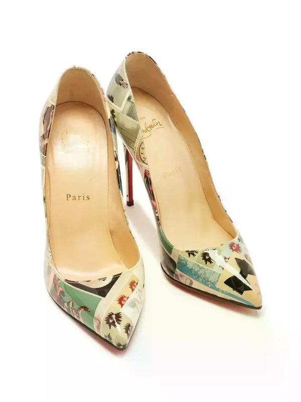 CHRISTIAN LOUBOUTIN Graphic Print Stiletto Pumps