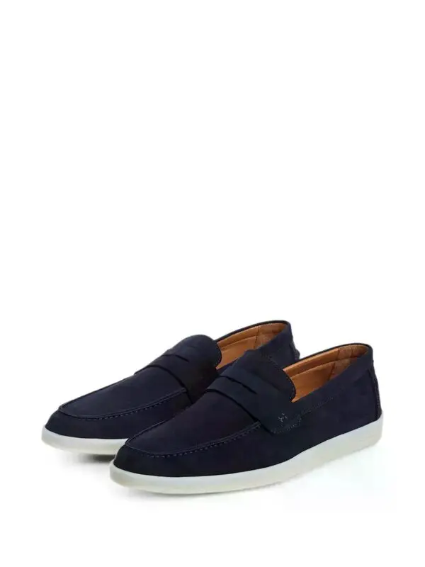 HACKETT LONDON Nubuck Leather Loafers