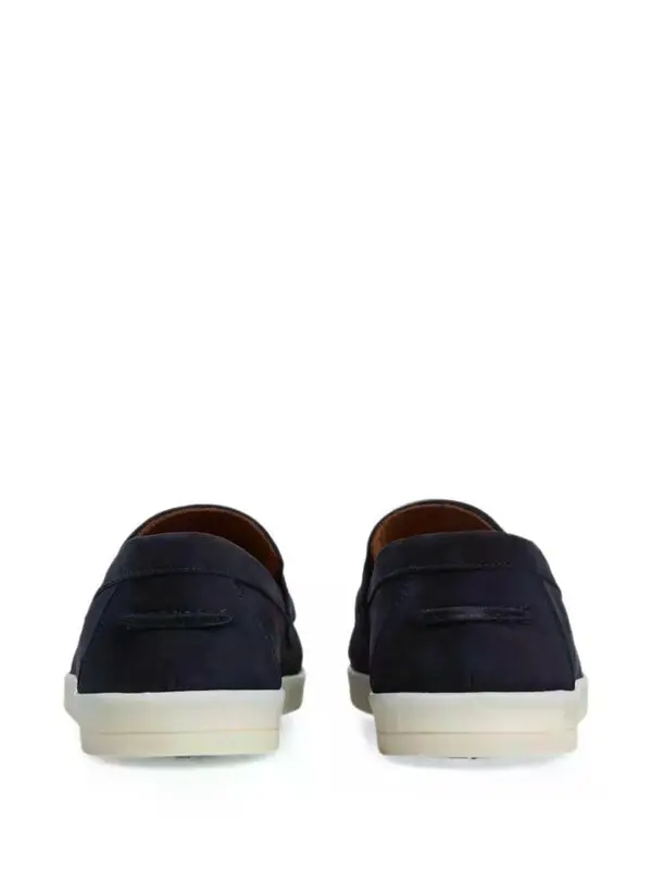 HACKETT LONDON Nubuck Leather Loafers