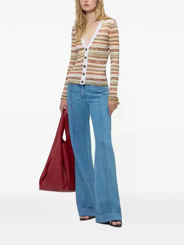 Missoni Ribbed Striped V-neck Cardigan